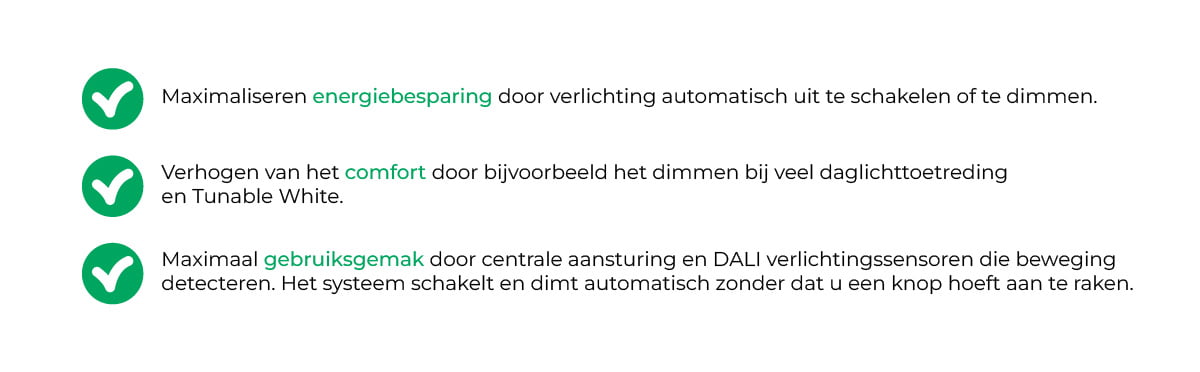 DALI verlichting | Een ander licht op de zaak | Lumeco