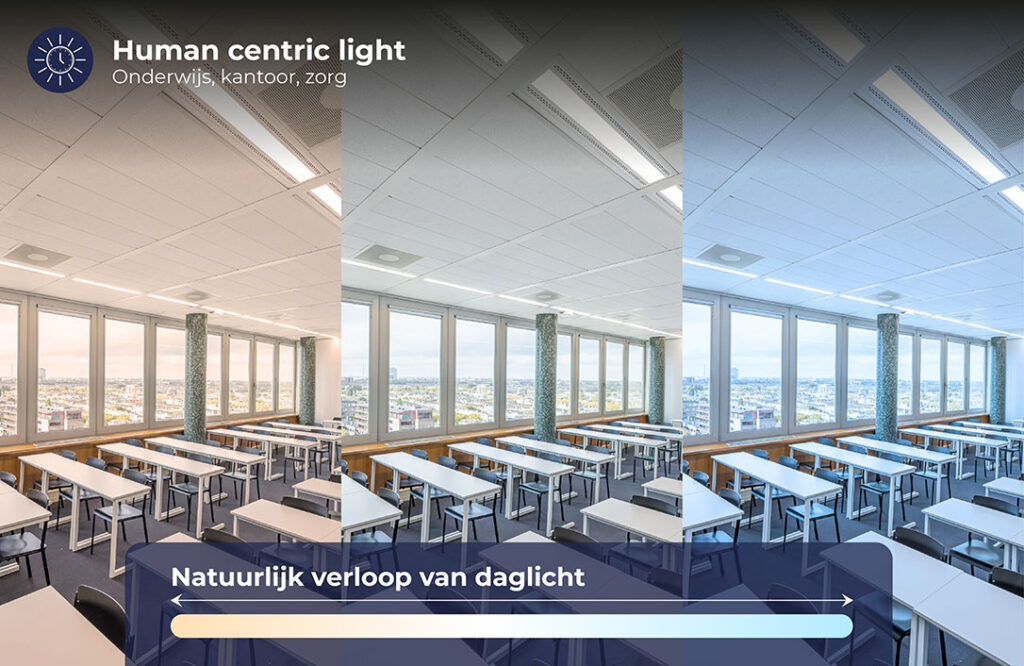 Human centric lighting op verschillende locaties l FAQ